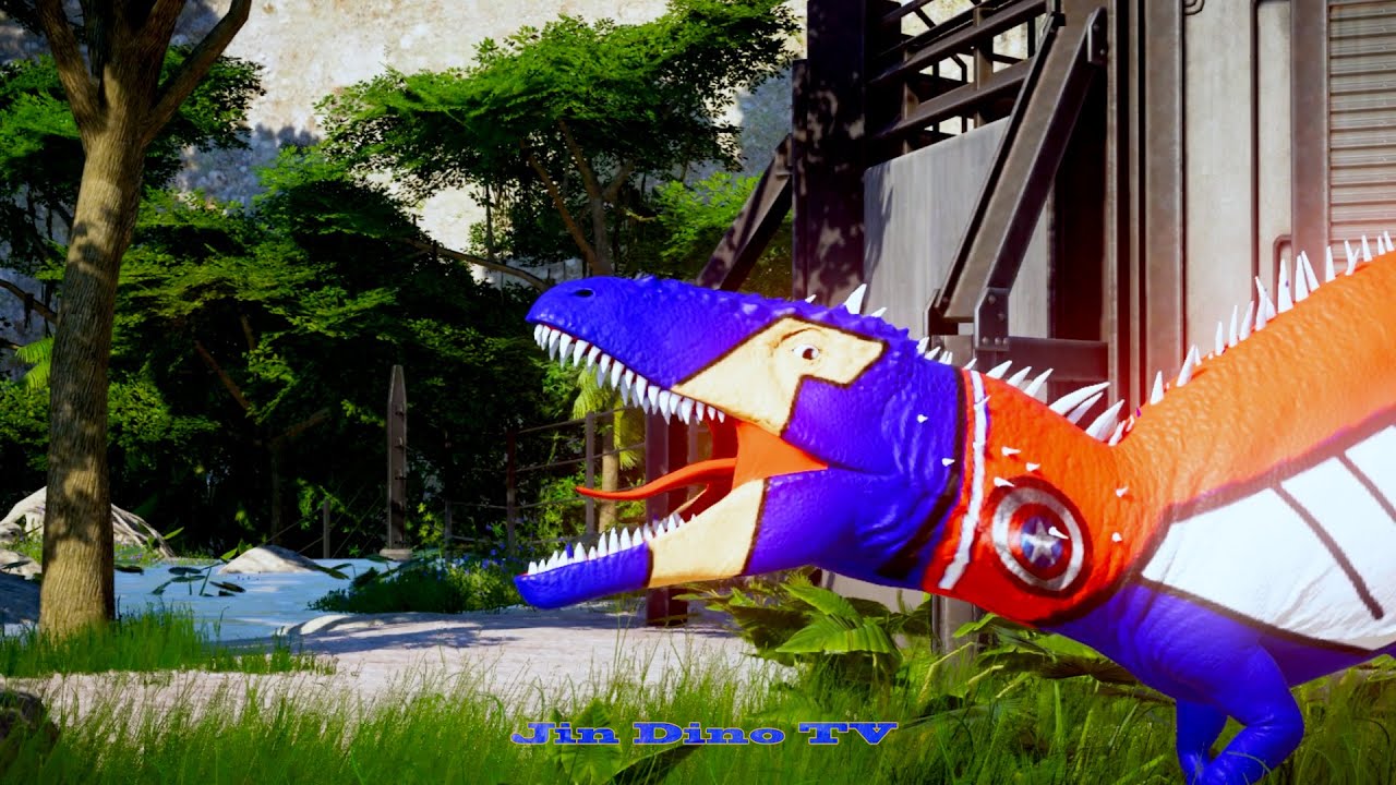 Epic Dinosaur Battle: Venom vs Captain Caccharodontosaurus – Jurassic ...