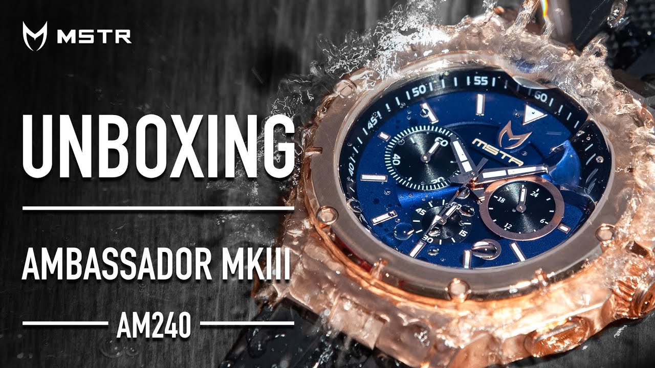 Unboxing, new MSTR Ambassador MK3 watch 2019 - YouTube