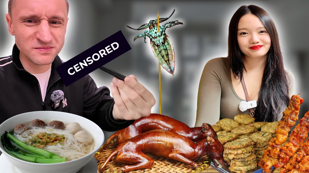 Vietnamese woman treats us to BUGS!? Trying street food in Vietnam ...