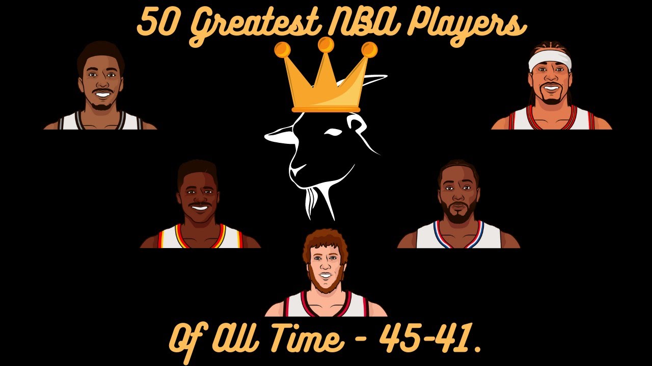 50 Greatest NBA Players of All Time - 45 to 41. - YouTube