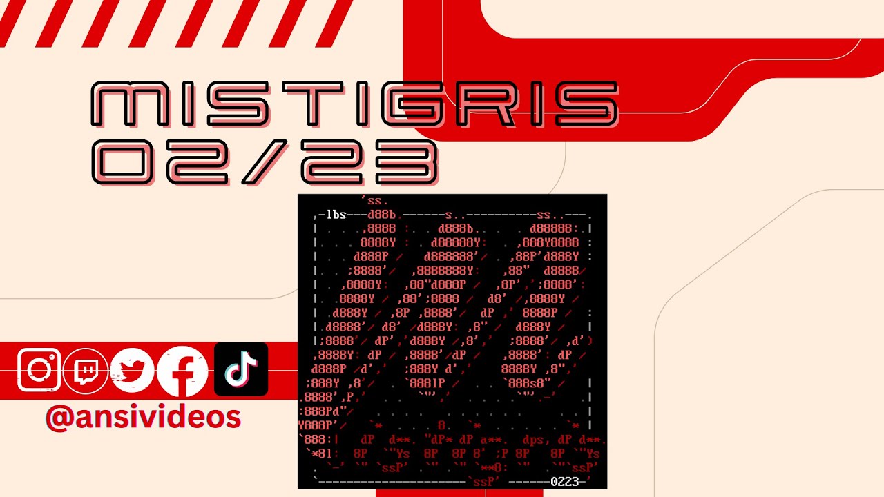 Mistigris [02/23] Full Ansi / Ascii Art Pack Video - YouTube