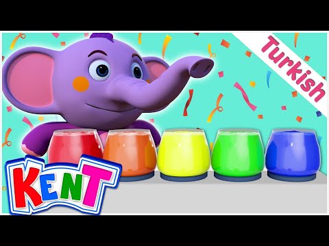 Kent The Elephant | Renkli Toplarla Renkleri Öğrenin | Çocuklar Videoları | Sevimli Fil Kent