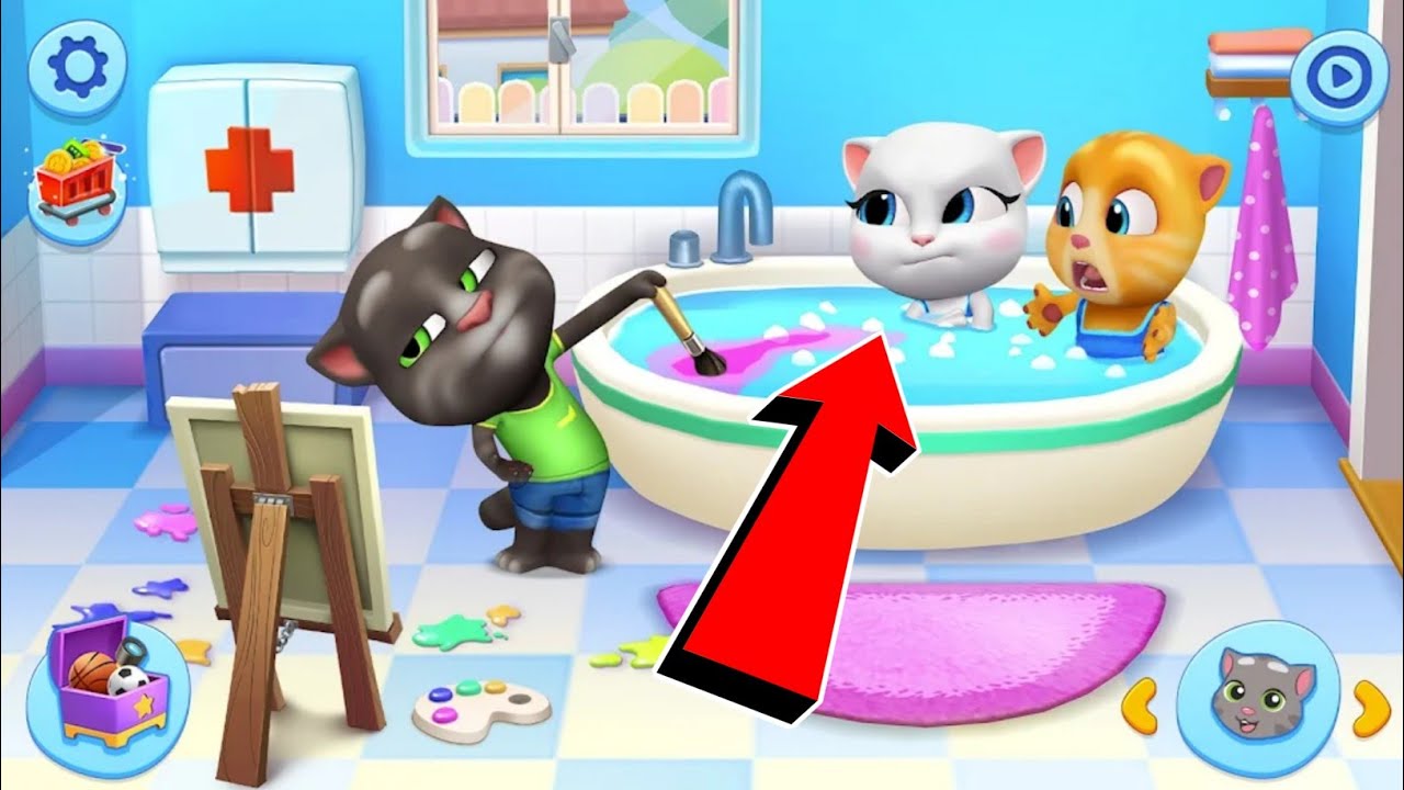 My Talking Tom Friends_Amung us | Talking Tom rip Angela 😭 #talkingtom ...