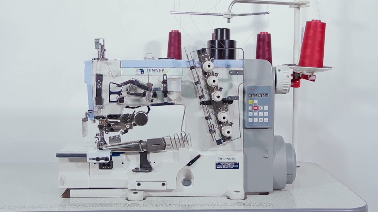 Maquina Collareta con corte de hilo automatico - YouTube