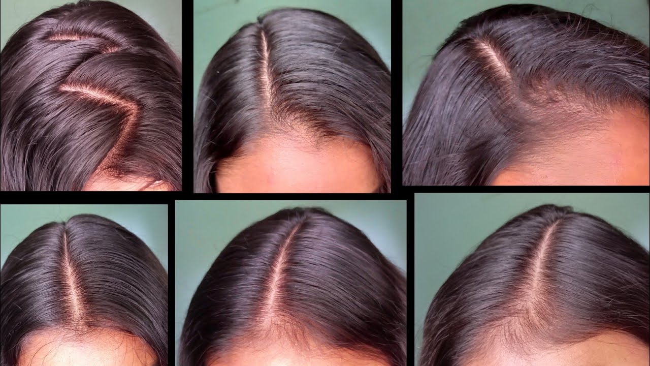 6 Types of Hair Parting - YouTube