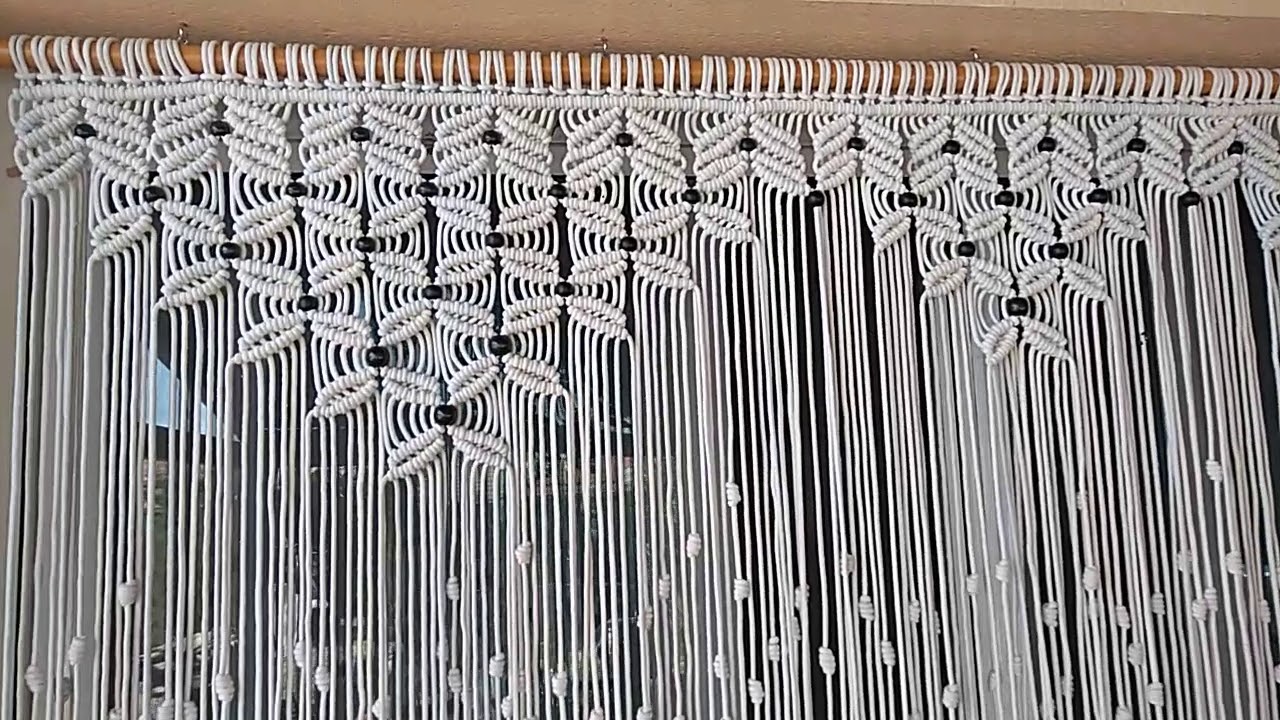 Cortina de macrame - YouTube