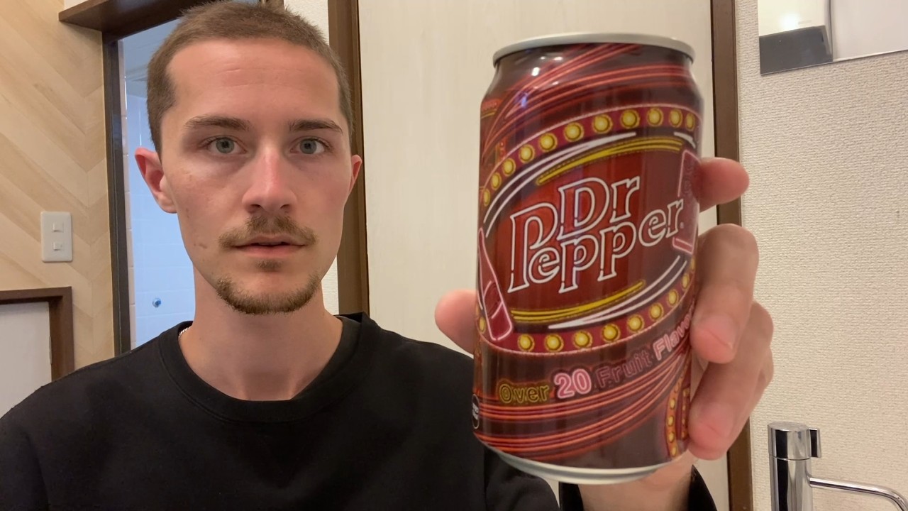 My First Time Drinking Japanese Dr. Pepper.. - YouTube