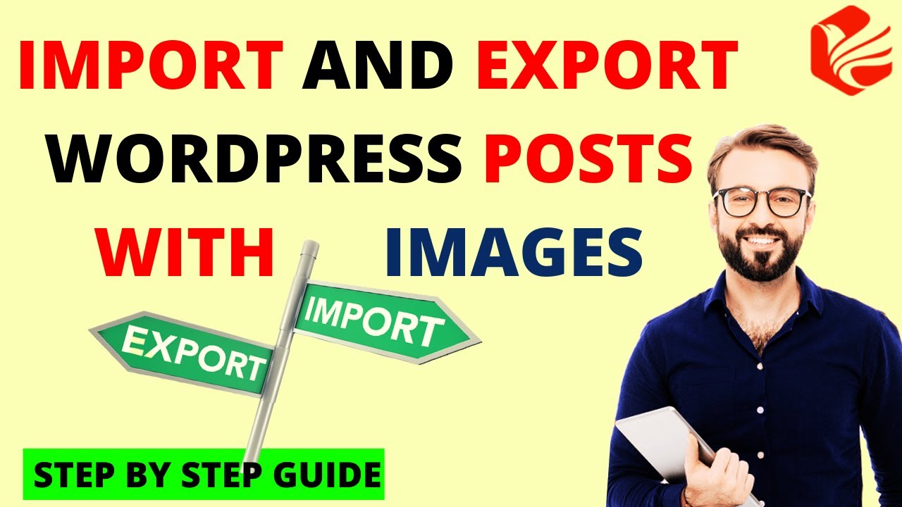 How to Import Export post with image In wordpress website - YouTube