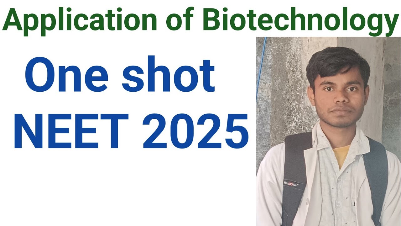 Application of Biotechnology handwritten short notes neet 2025 - YouTube