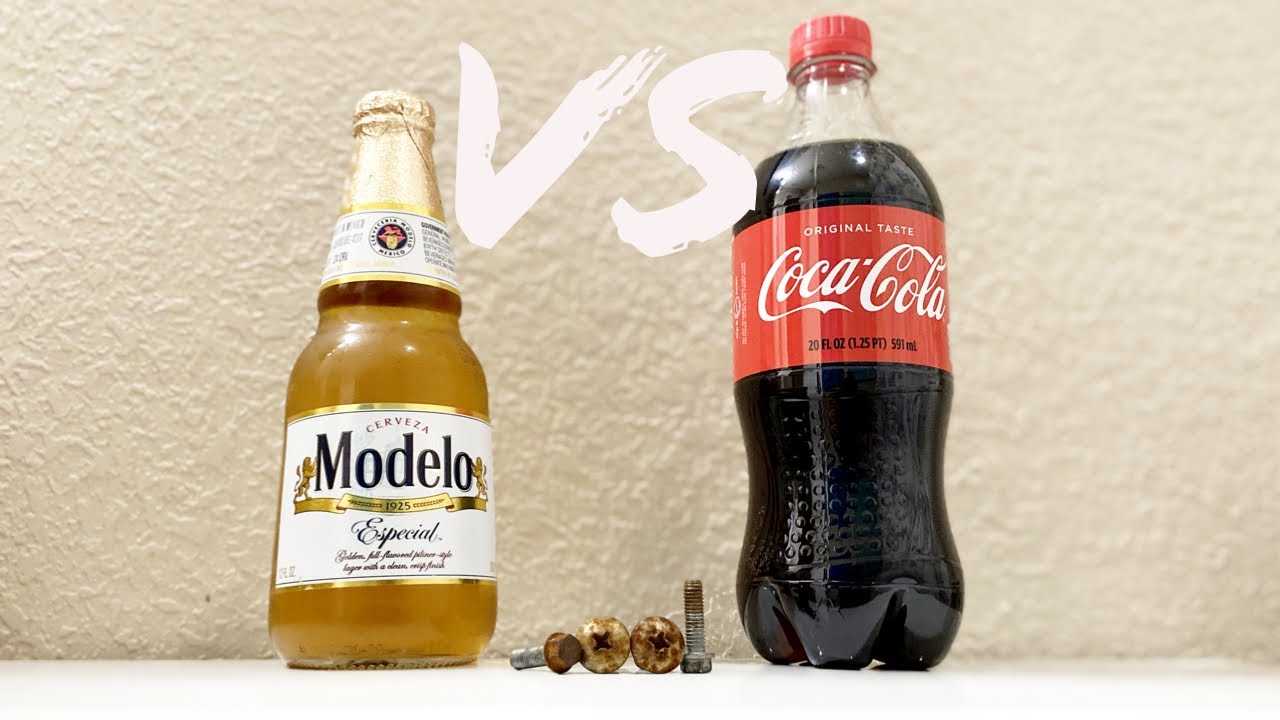 does BEER remove rust better than COCA-COLA find out now!!! - YouTube