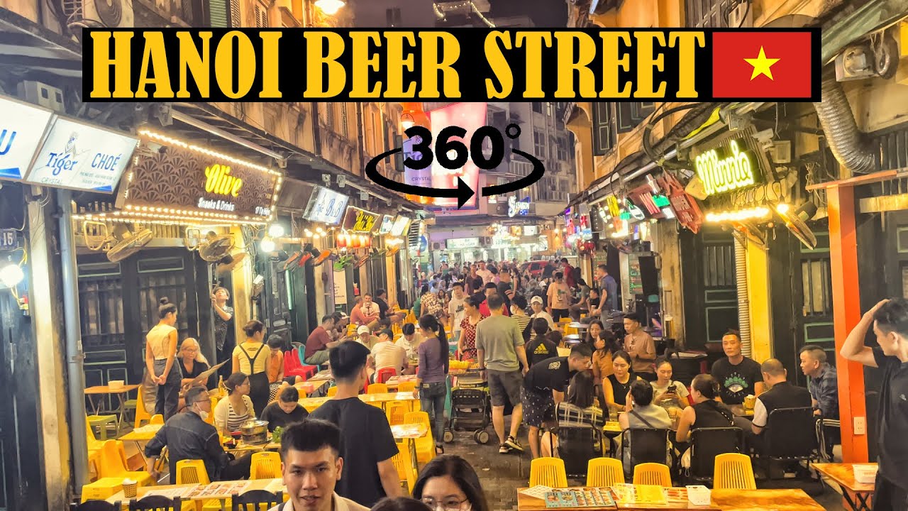 Hanoi Beer Street Full Walking Tour Vietnam 🇻🇳 360 Degree Video | Reel ...