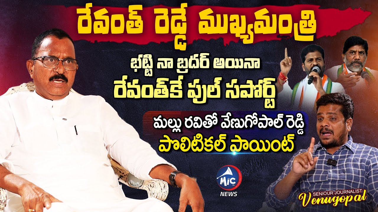 Congress Leader Mallu Ravi Exclusive Interview | Sr Journalist ...