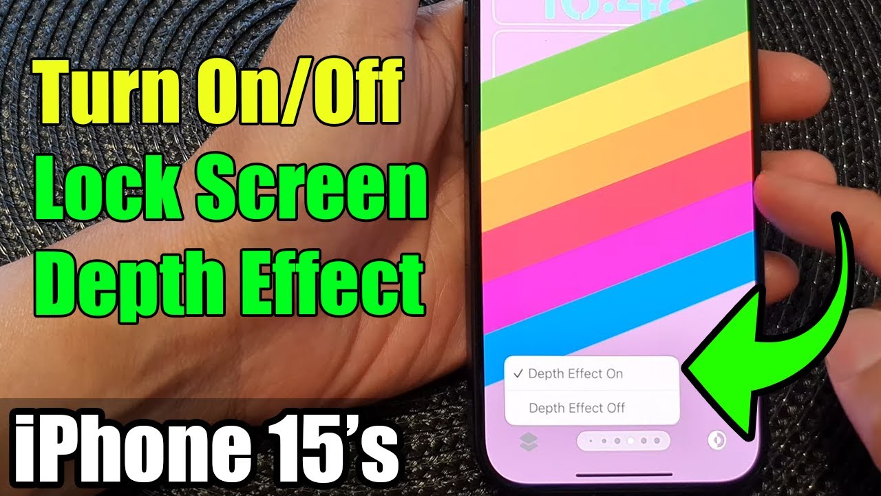 iPhone 15/15 Pro Max: How to Turn On/Off Lock Screen Depth Effect - YouTube
