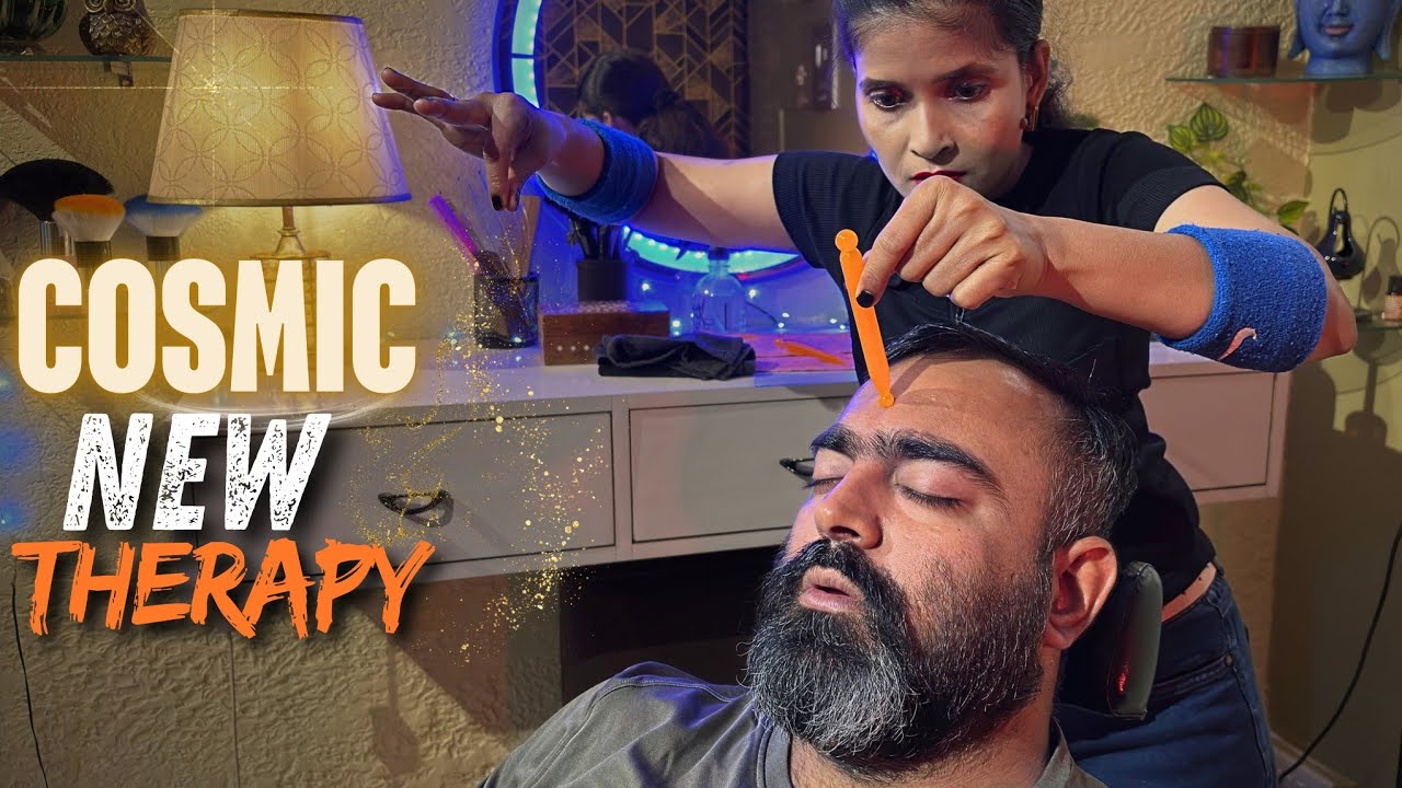 Pain Relief Head Massage With New Tool | Cosmic Head Massage Makes You ...