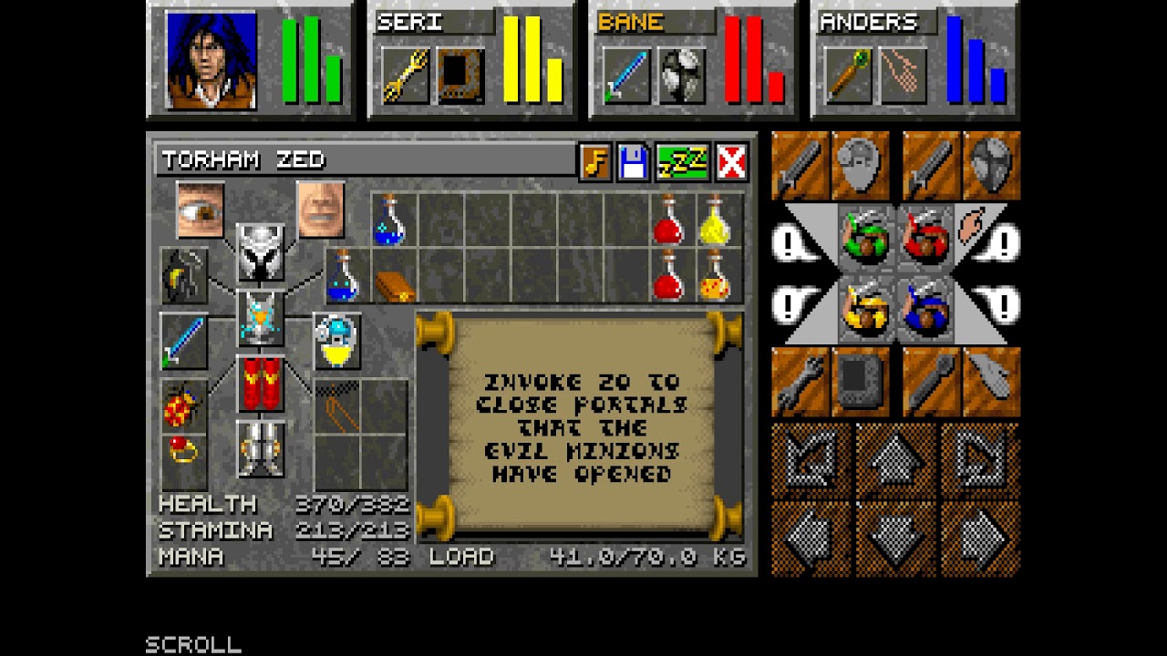 (MS-DOS) Dungeon Master II: Skullkeep - Ch.10 - Floating Chest, Fuses ...