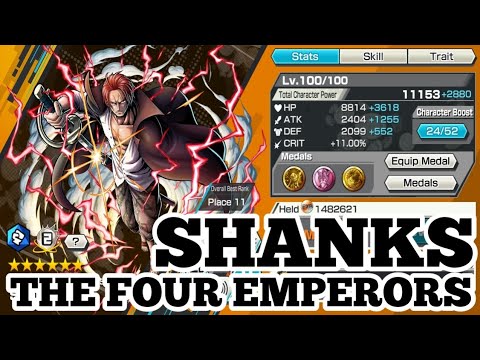 SHANKS THE FOUR EMPERORS GAMEPLAY - YouTube