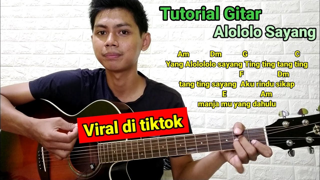 (Chord) Alololo Sayang - Issey | Viral Tiktok | Tutorial Gitar - YouTube