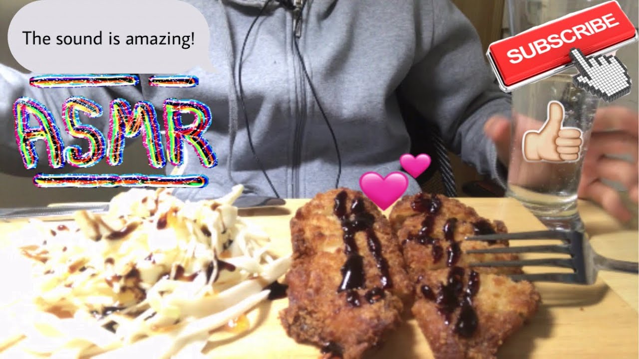 Pork Cutlet Beverage ASMR 돈까스 음료수 ASMR - YouTube