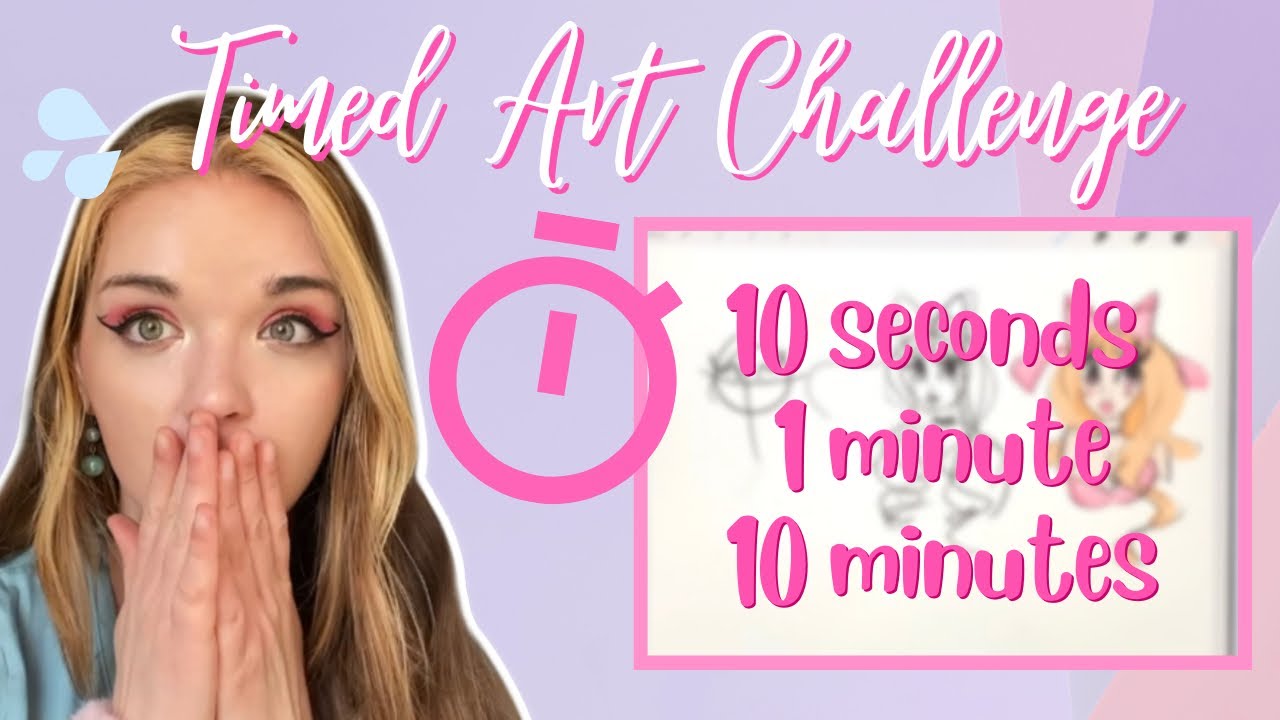 Art Challenge: 10 seconds, 1 minute, 10 minutes (DIGITAL ART) - YouTube