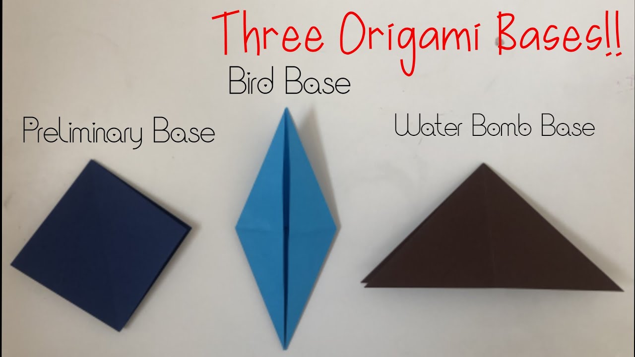 How to make Bird Base, Waterbomb Base, and Preliminary Base! - YouTube
