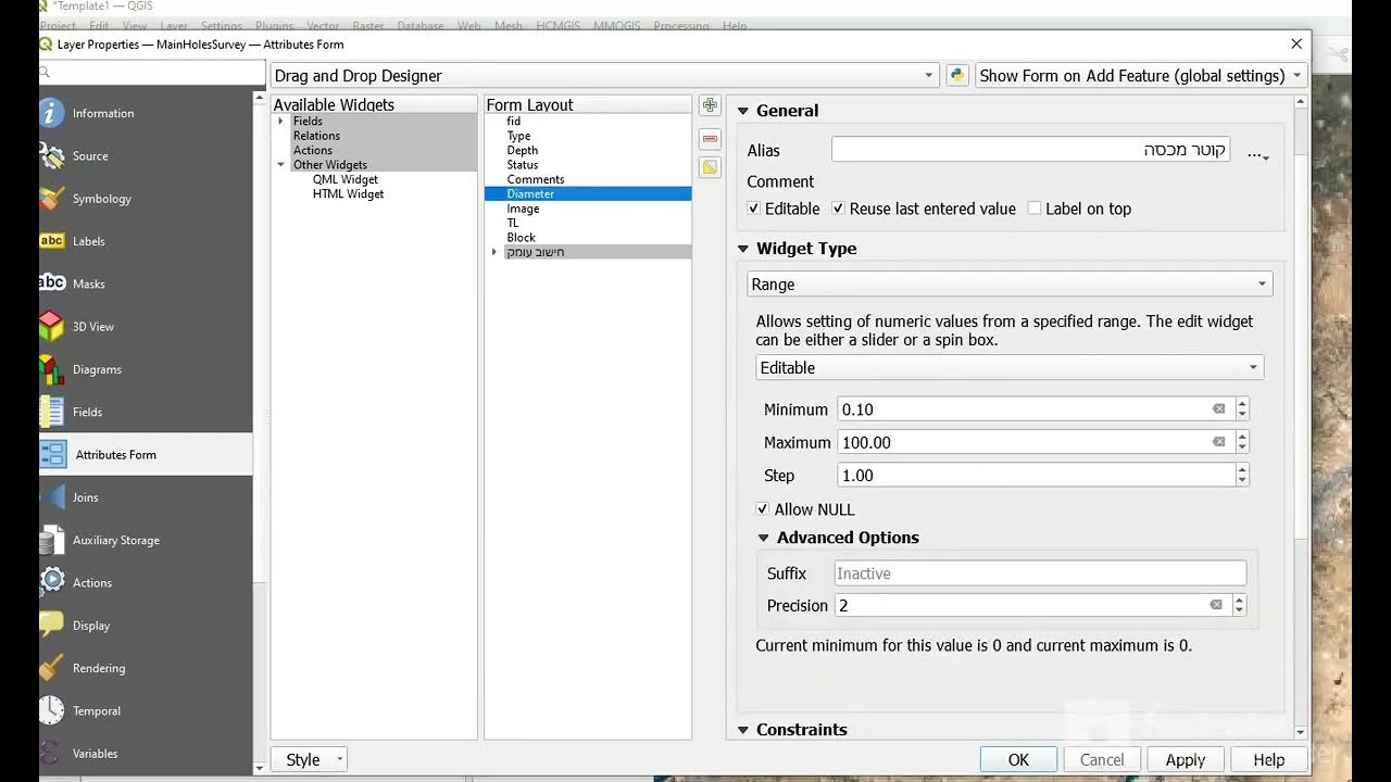 Customizing Attribute Forms Qgis And Qfield - YouTube
