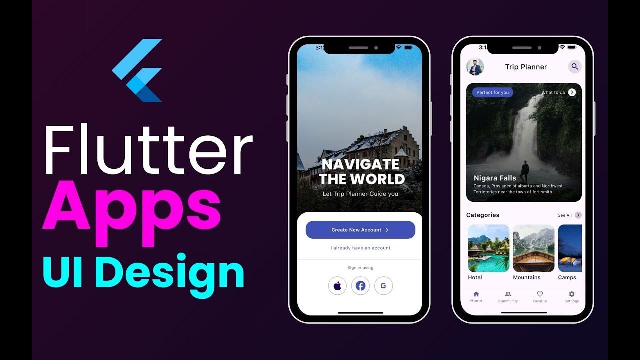 Travel App UI Design | Flutter App Development | Shakil Ahmed - YouTube