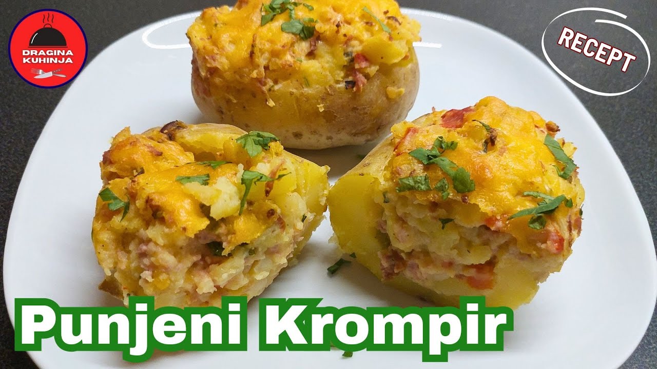 Punjeni Krompir u rerni 🥔Recepti od krompira🥔 - YouTube