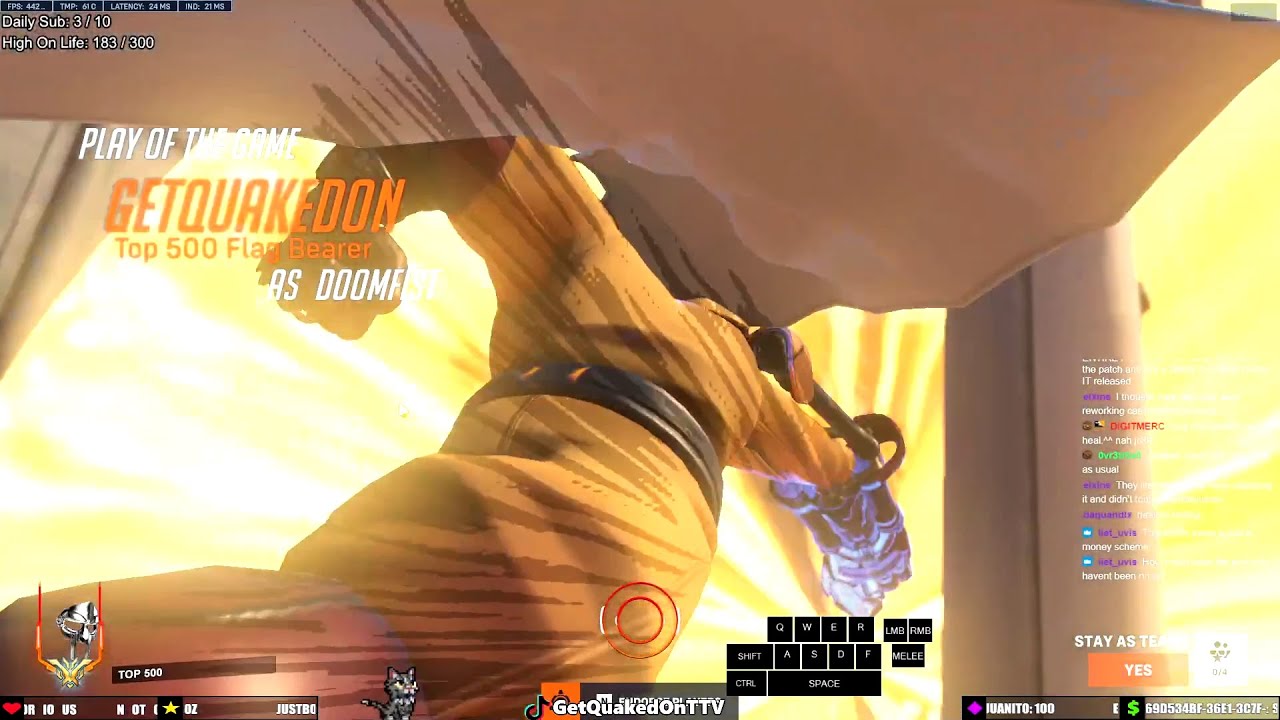 GETQUAKEDON SAITAMA DOOMFIST SKIN - POTG! ONE PUNCH MAN [ OOVERWATCH 2 ...