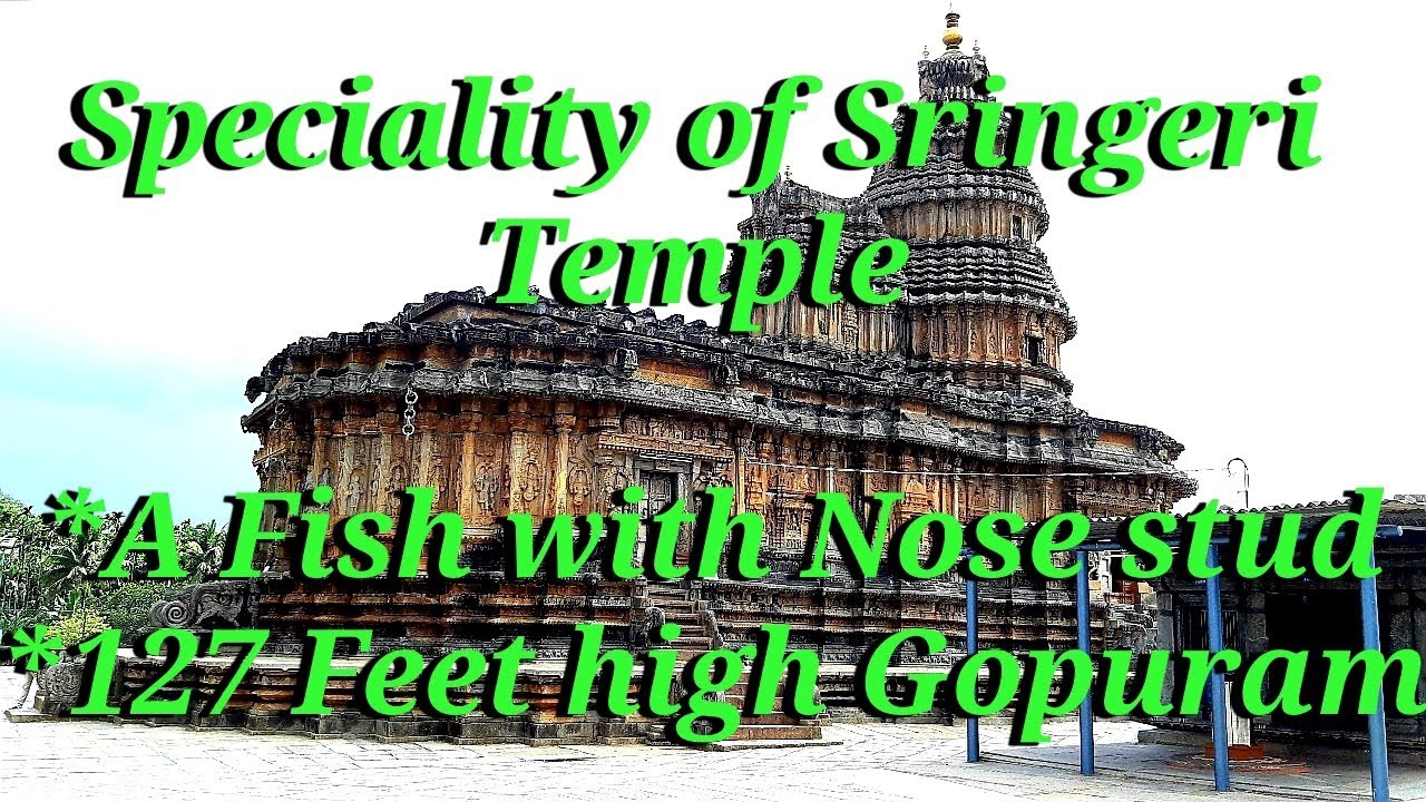 Sringeri Temple || Speciality of #Sringeri Temple || A Fish with Nose ...