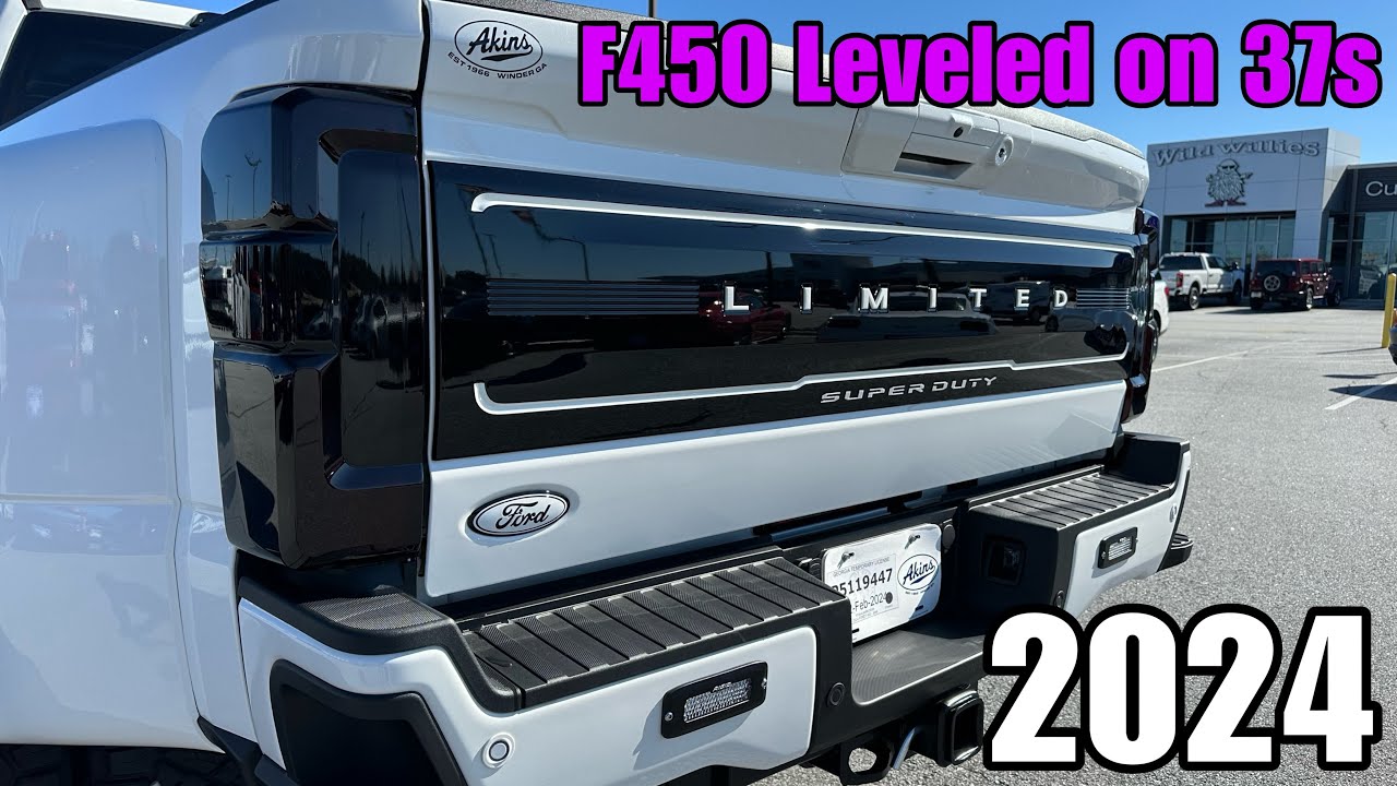 2024 Ford F450 LIMITED 2.5” Leveled on 37s-STORMTROOPER Reserve - YouTube