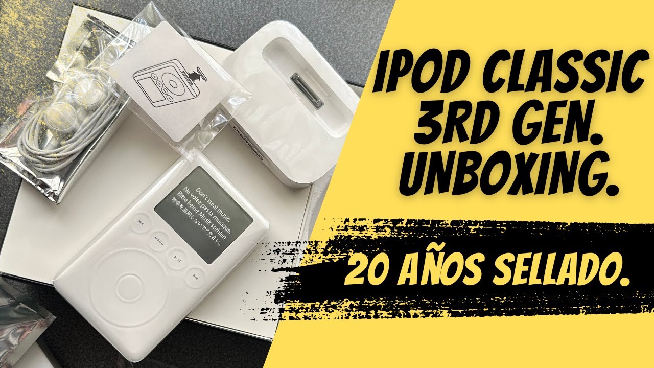 iPod Classic 3rd Generation 2003 en 2023 tras de 20 años sellado ...