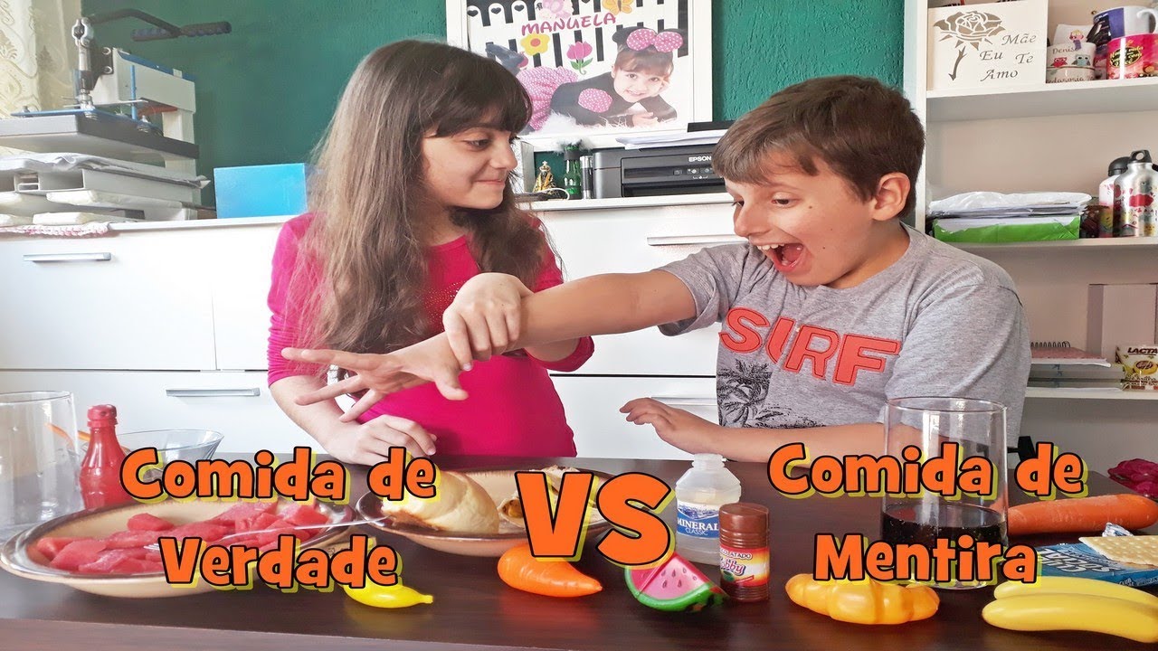 Comida de Verdade VS Comida de Mentira - YouTube