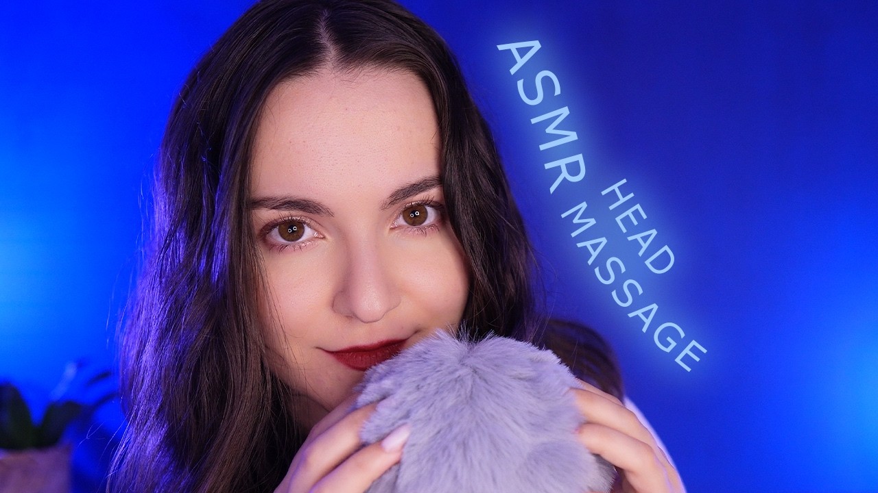 ASMR Fluffy Mic Scratching with Positive Affirmations 💝 soothing head ...