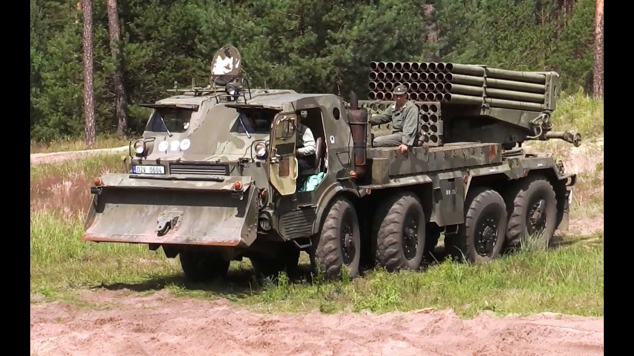 Army Offroad Truck 8x8 Tatra RM 70 Grad Multiple Rocket Launcher YouTube