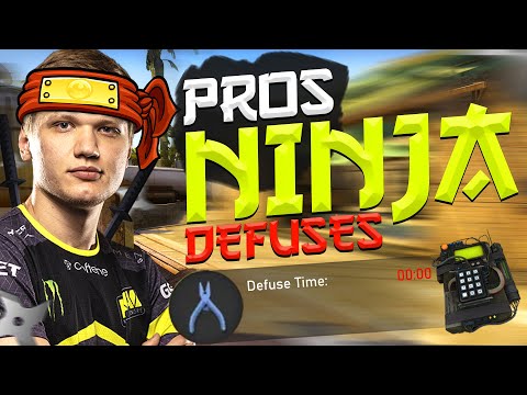 CS:GO PRO NINJA AND LAST SECOND DEFUSE COMPILATION! (CLOSE MOMENTS)