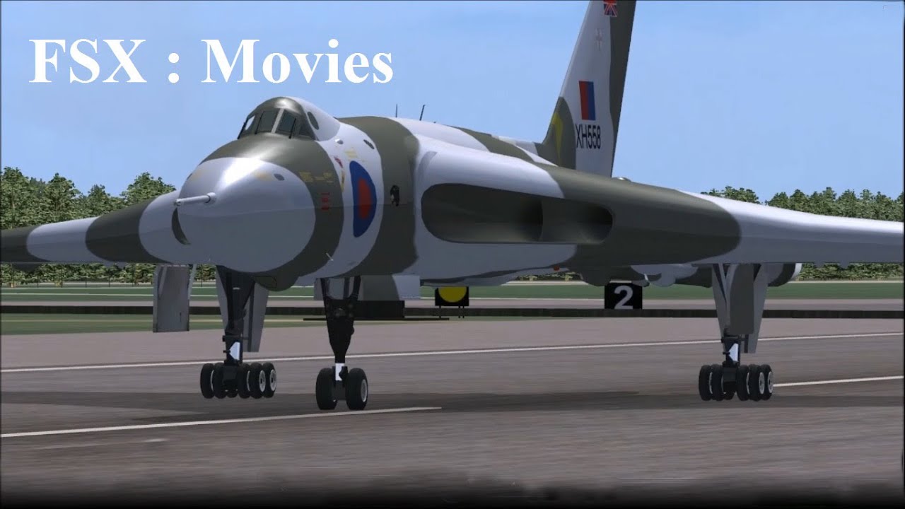 FSX : Avro Vulcan XH558. Air Display - YouTube