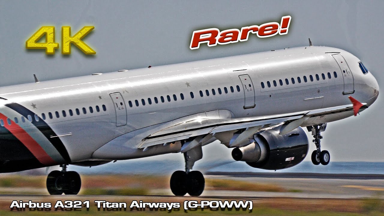 Airbus A321 Titan Airways (G-POWW) Alicante rare! - YouTube