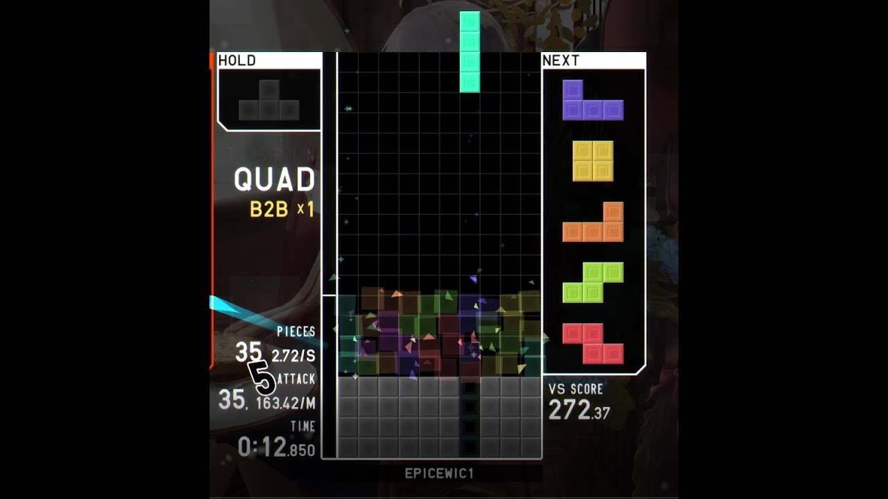 surviving rng garbage tetris pc and winning the game - YouTube