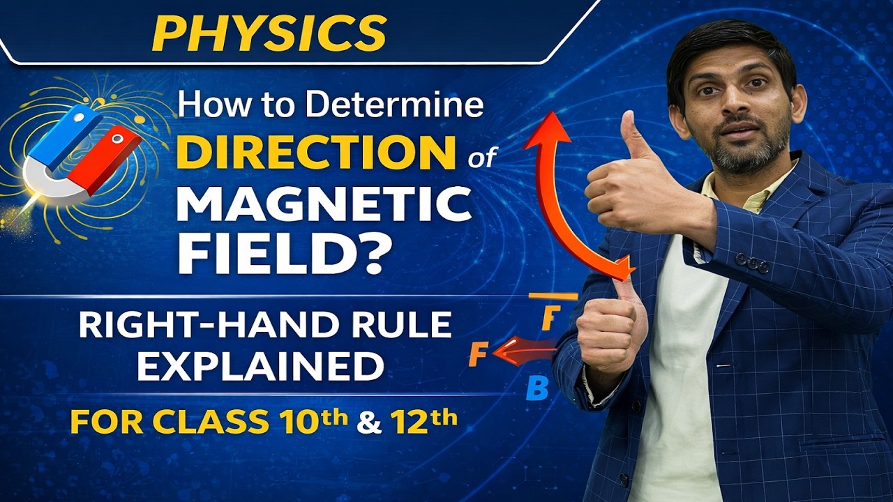 How To Determine Direction of Magnetic Field I Basic of Physics for 10 ...