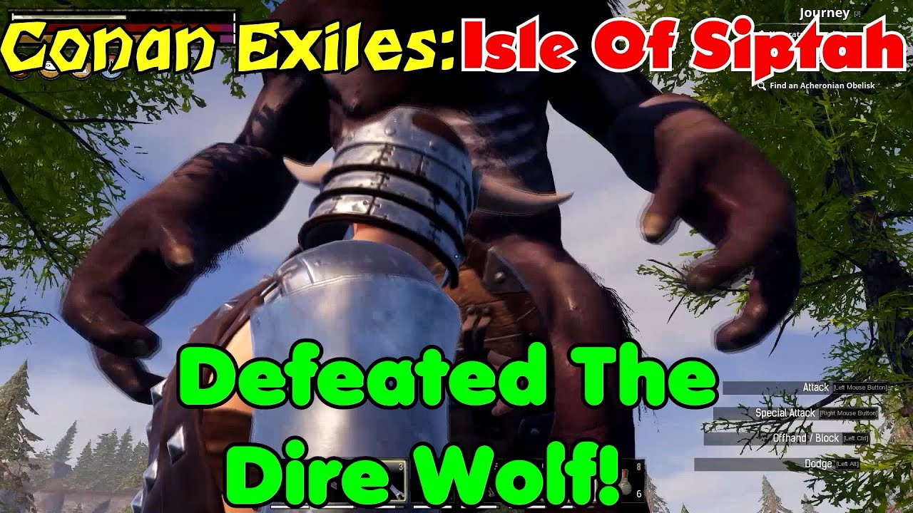 Defeated The Dire Wolf! Conan Exiles: Isle Of Siptah Gameplay S2-Ep12 ...