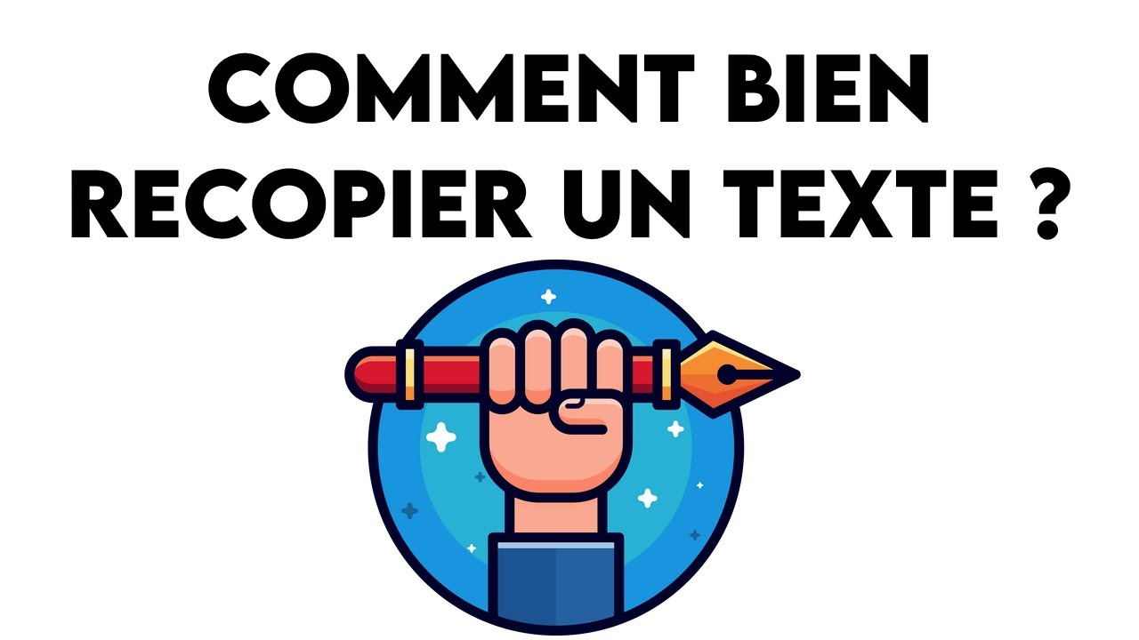 Comment bien recopier un texte ? - YouTube
