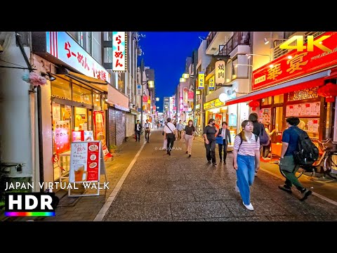 Tokyo Summer Evening Walk in Magome, Japan • 4K 60fps HDR