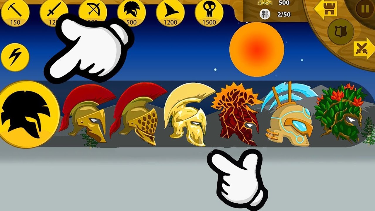 SUMMON 9999 HEAD ICON SPEARTON ALL SKIN ALL LEVEL MAX POWER | STICK WAR ...