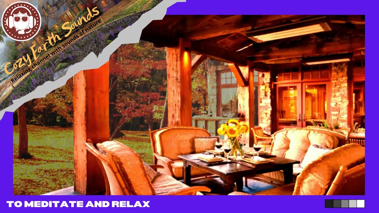 🔥Cozy Autumn Porch Ambience, Cozy Autumn Ambience, Fall Soundscape ...