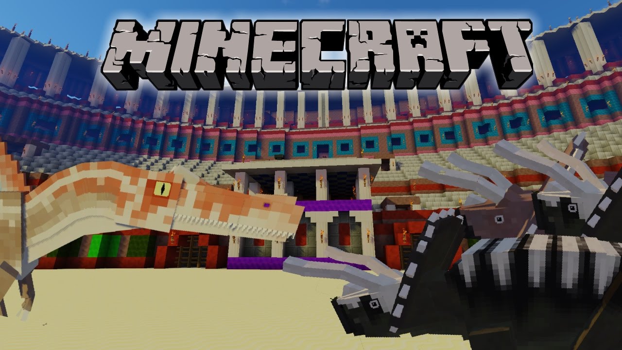 Spinosaurus Vs Triceratops| Minecraft Dinosaur battles - YouTube
