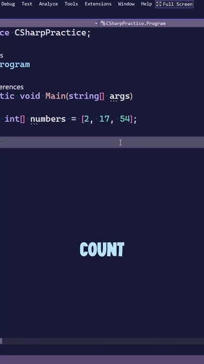 "Count()" LINQ Method - Get Total Items in a Collection - YouTube