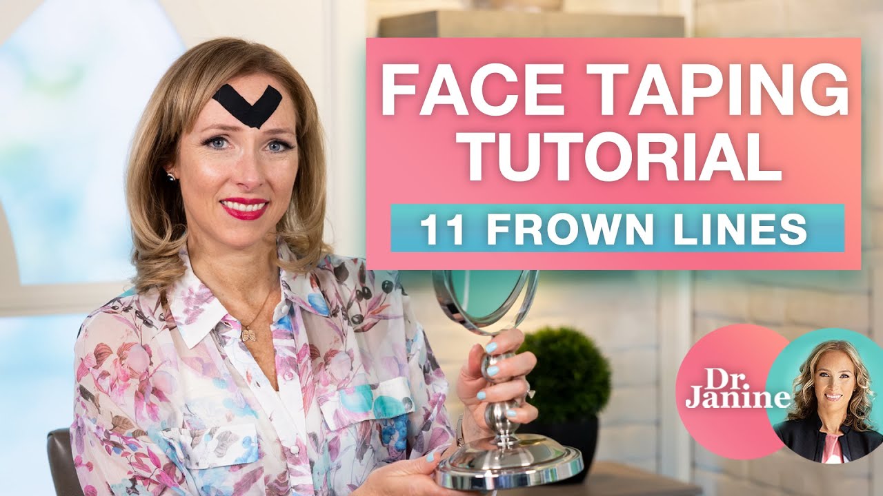 Face Taping Tutorial for 11 Frown Lines | Dr. J9 Live - YouTube