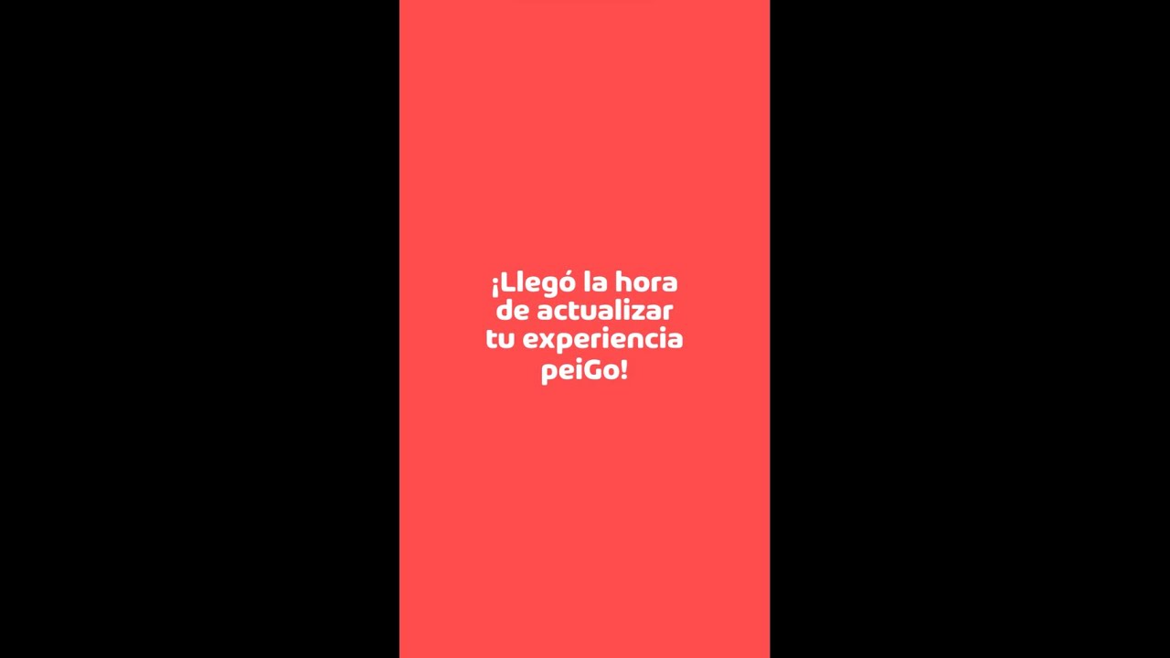 Actualiza tu App peiGo - YouTube