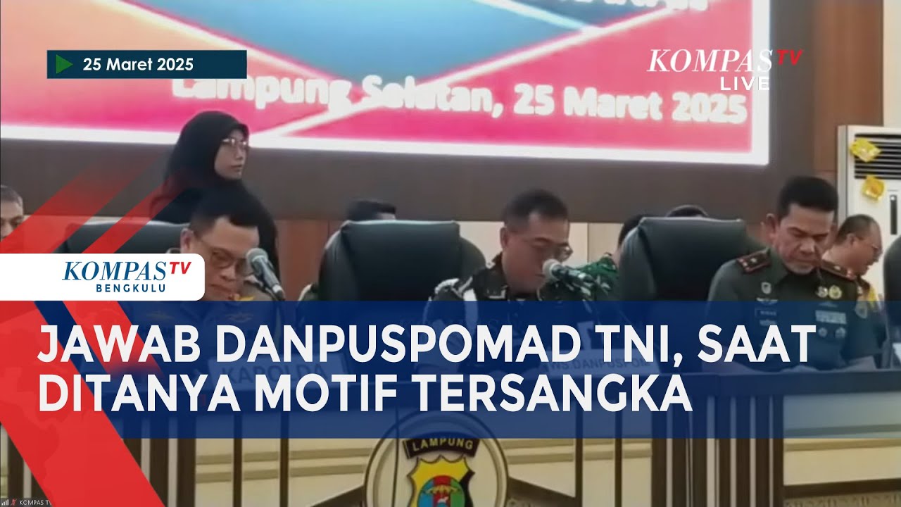 Jawab Danpuspomad TNI, saat Ditanya Motif Tersangka Tembak 3 Polisi di ...