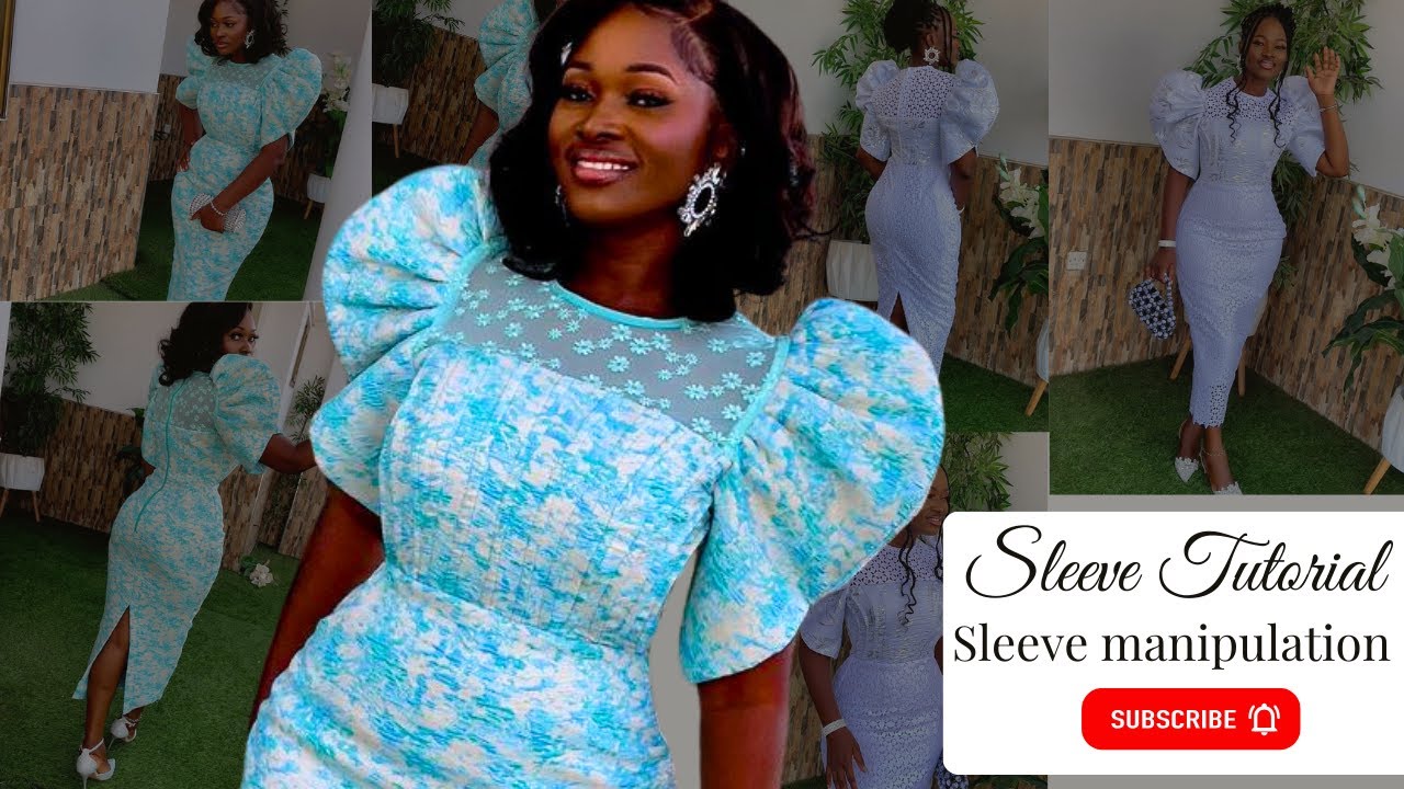 How to Cut and Sew Stylish Structured Pleated Sleeve | Sleeve ...